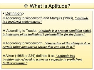 Aptitude Definition