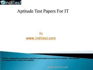 Aptitude test | PPT