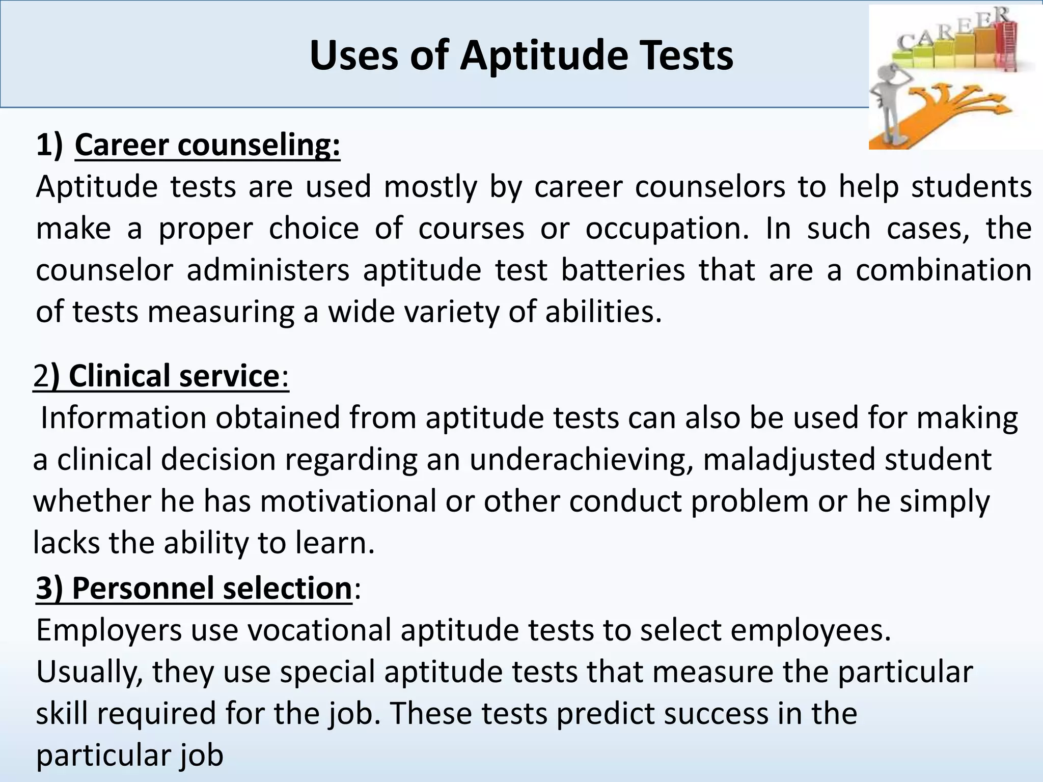 Aptitude Test in Guidance | PPTX