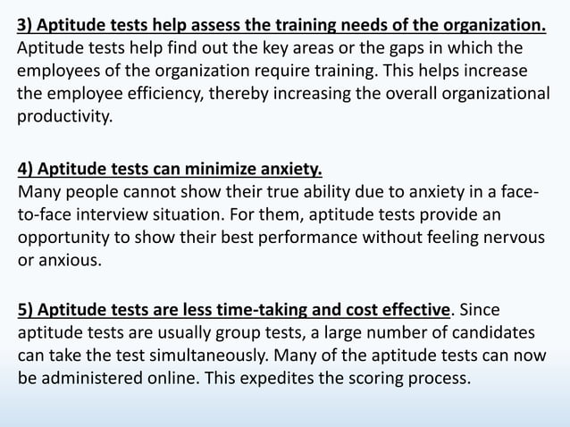 Aptitude Test in Guidance | PPT