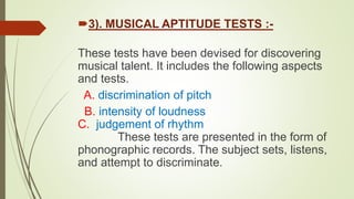Aptitude test and its types. | PPTX