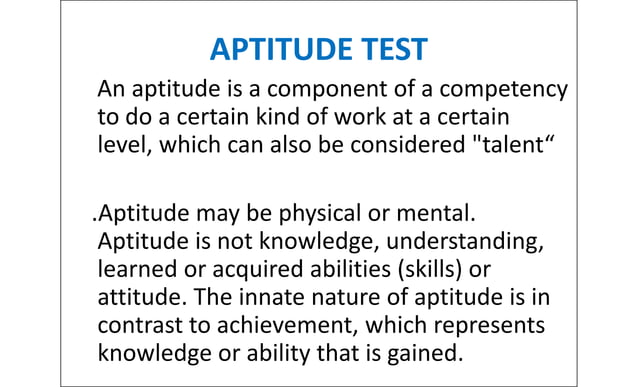 APTITUDE TEST.pdf | Educational Assessment | Education