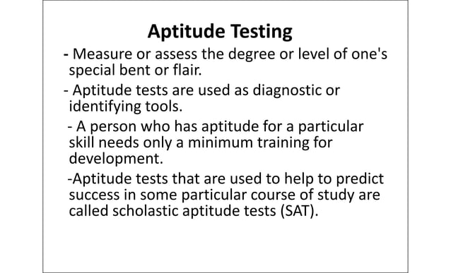 APTITUDE TEST.pdf | Educational Assessment | Education