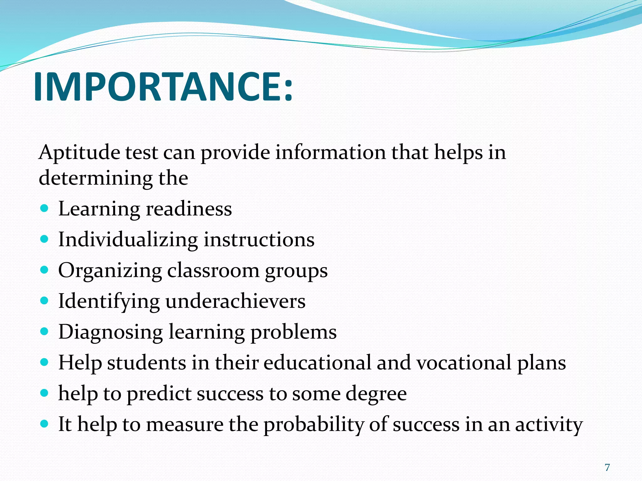 Aptitude test | PPTX
