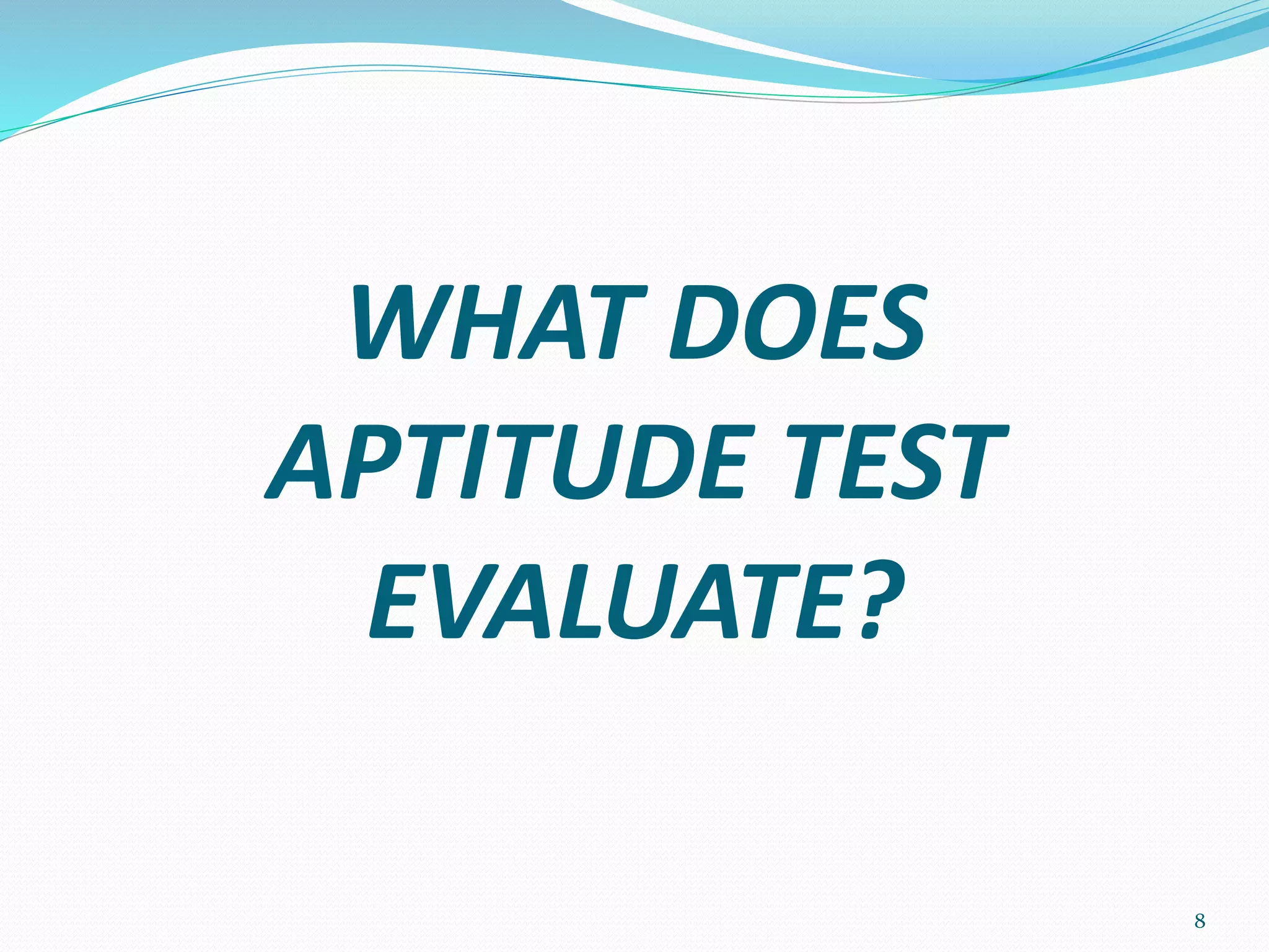 Aptitude test | PPTX