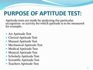 Aptitude test | PPTX