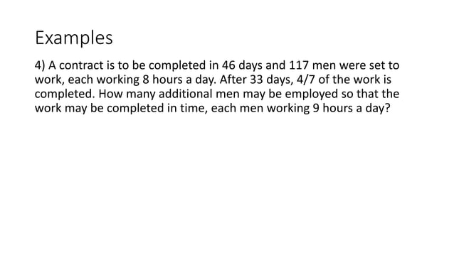 Aptitude time and work | PPTX