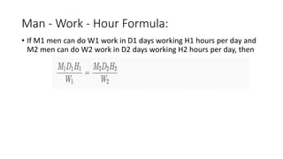 Aptitude time and work | PPTX