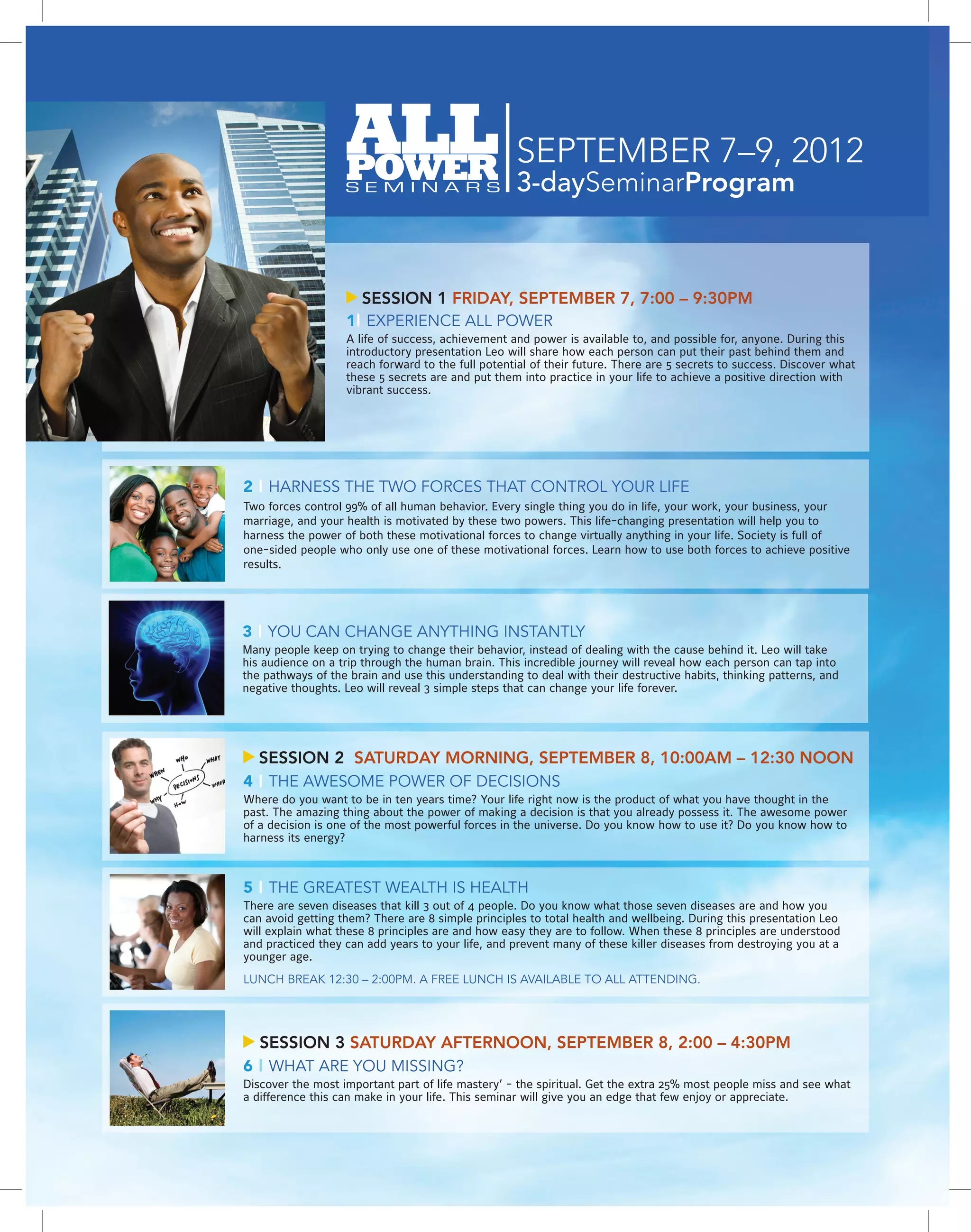 All Power Seminar Schedule | PDF