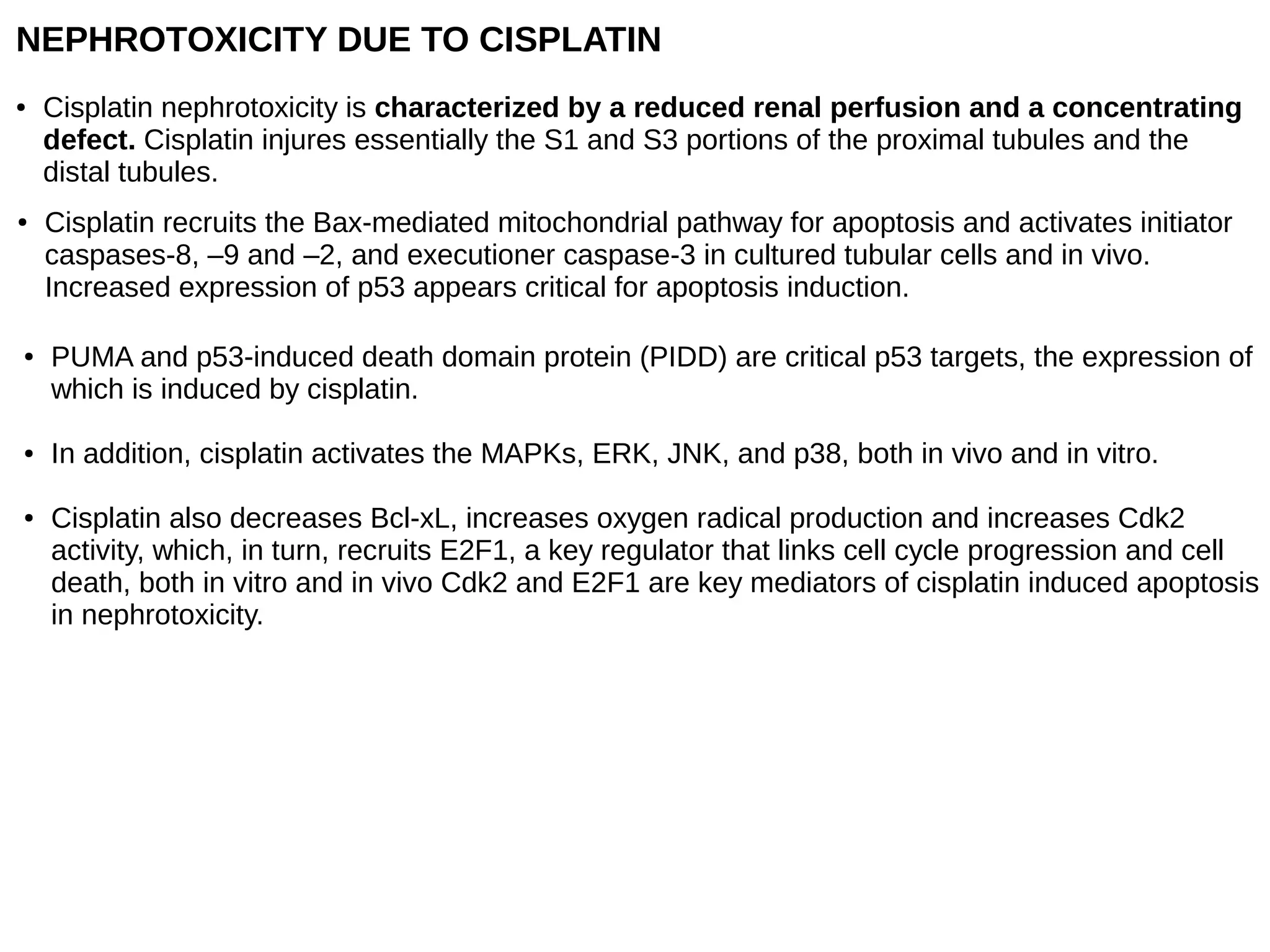 Molecular mechanism of drug induced nephrotoxicity | ODP
