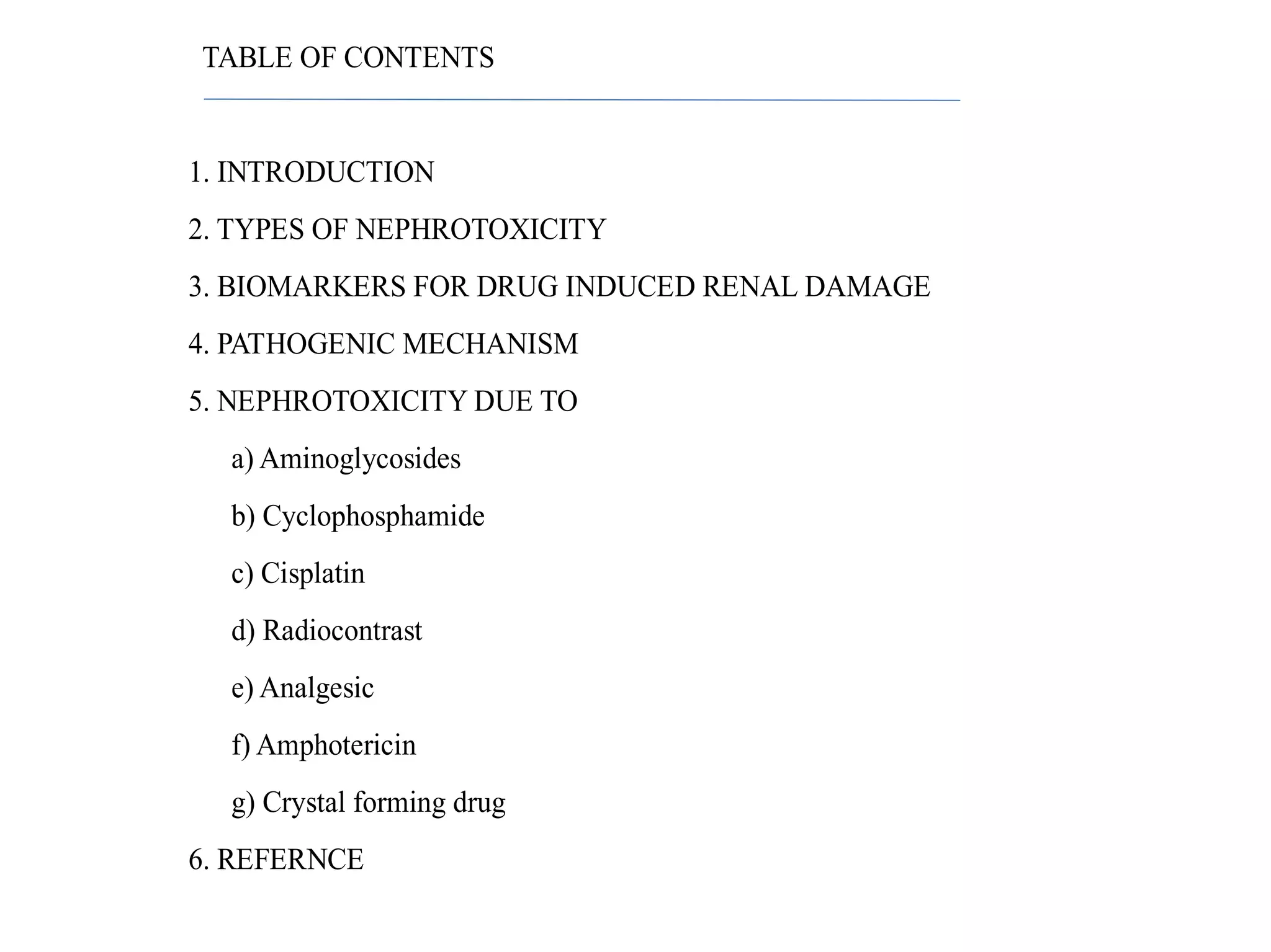 Molecular mechanism of drug induced nephrotoxicity | ODP