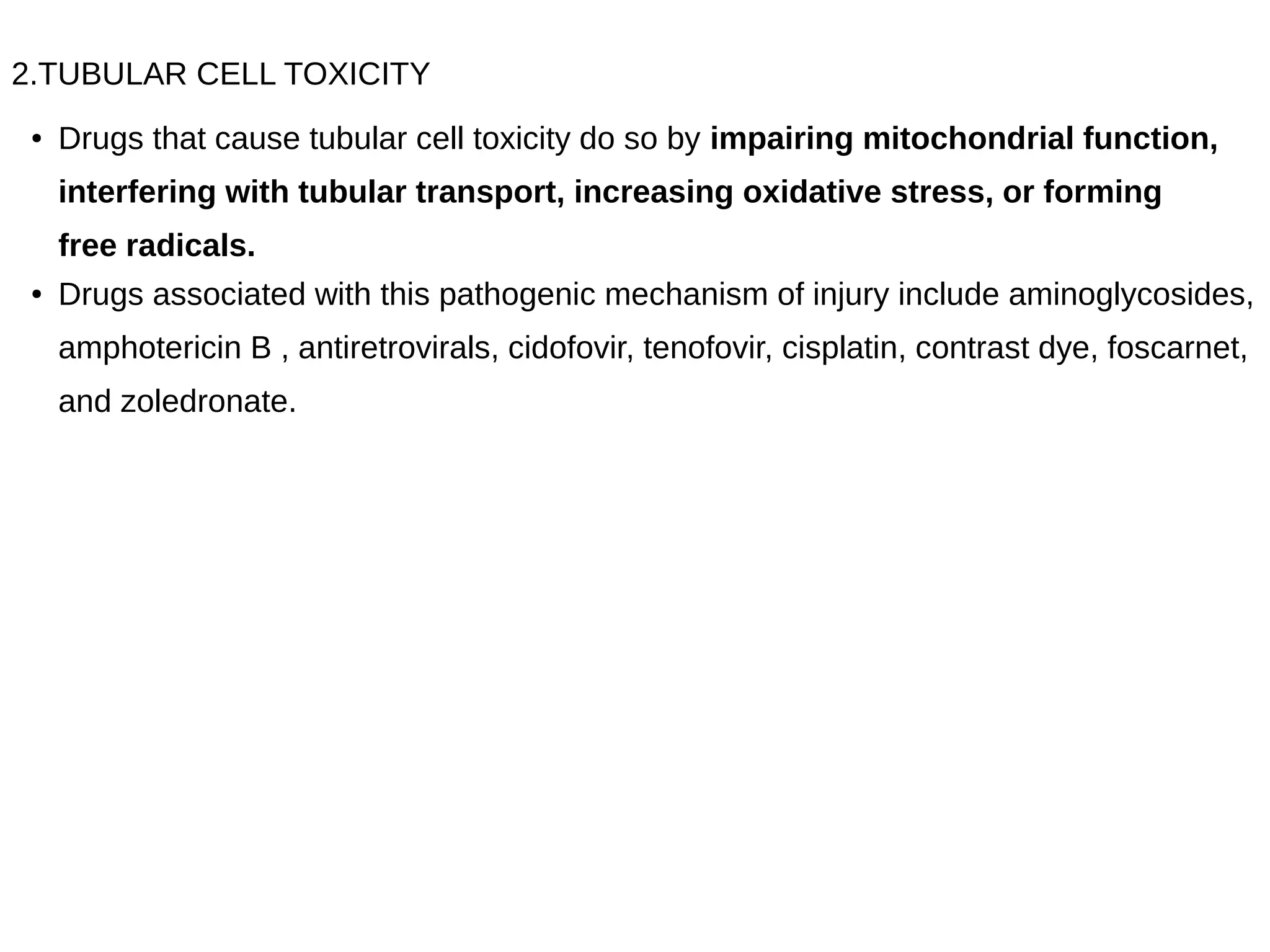 Molecular mechanism of drug induced nephrotoxicity | ODP