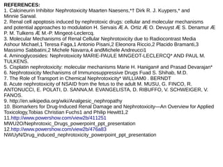 Molecular mechanism of drug induced nephrotoxicity | ODP