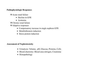 Molecular mechanism of drug induced nephrotoxicity | ODP