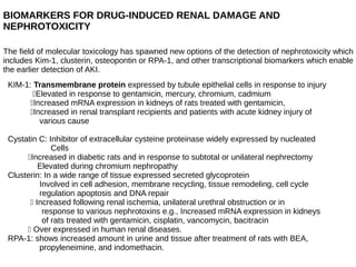 Molecular mechanism of drug induced nephrotoxicity | ODP