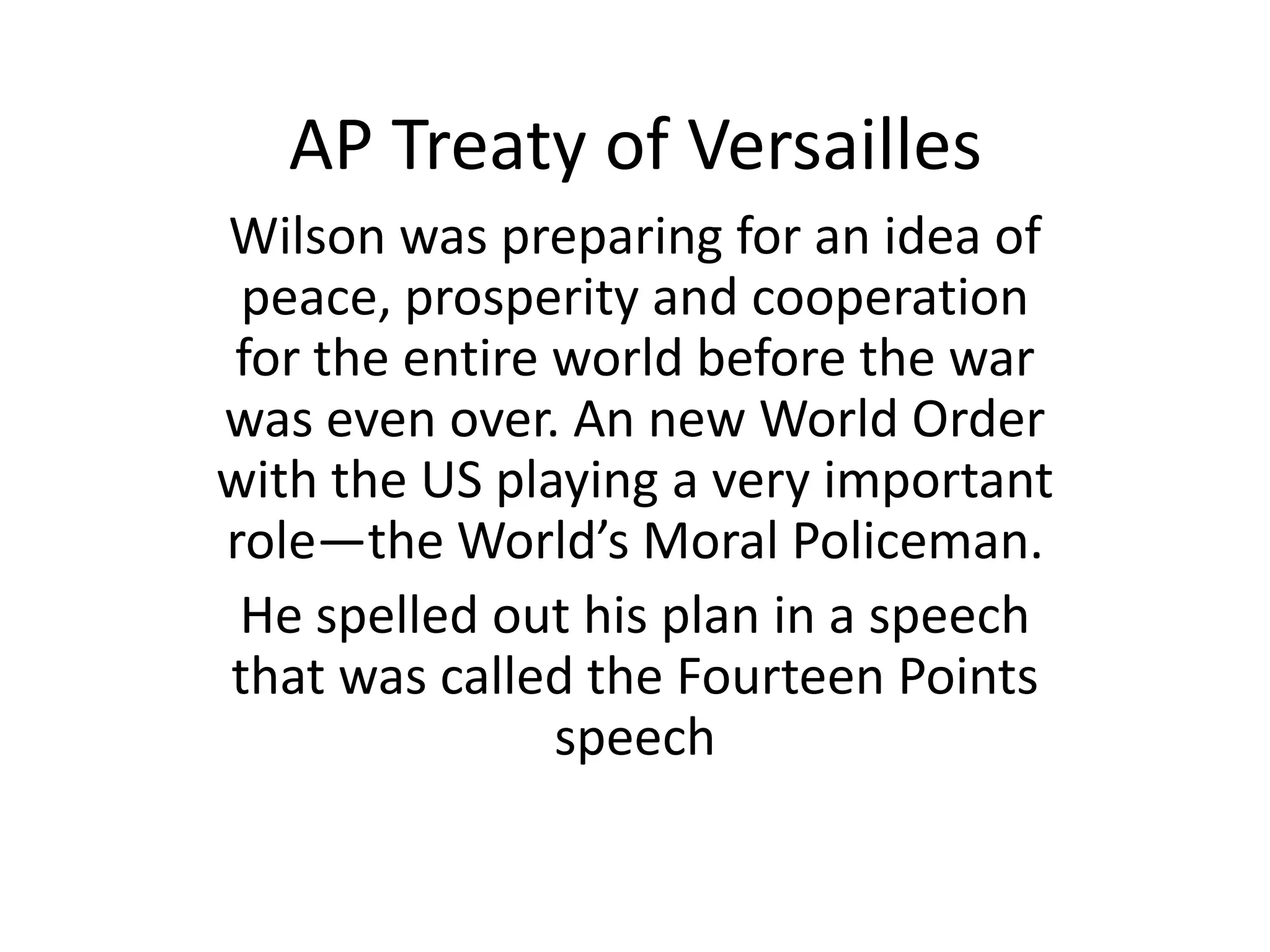 Ap treaty of versailles | PPT