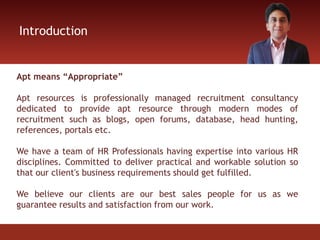 Apt Resources- HR Consultancy | PPTX