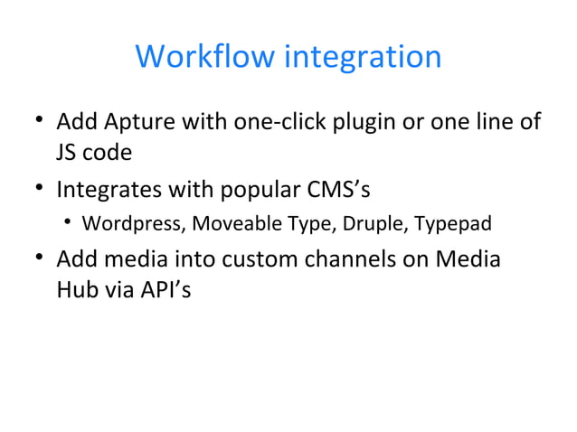 Apture Publisher Overview | PPT