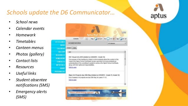 The D6 Communicator for Schools - now in Australia!