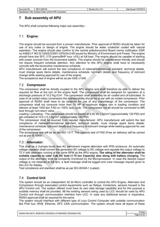Apu rdso-draft specification-mp-0-2400-64-priliminary revised draft apu ...