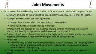 APU4.5 Skeleton System (Articulations & Movement) | PPT