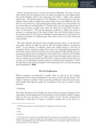 A Public Law Tort Understanding Misfeasance In Public Office | PDF