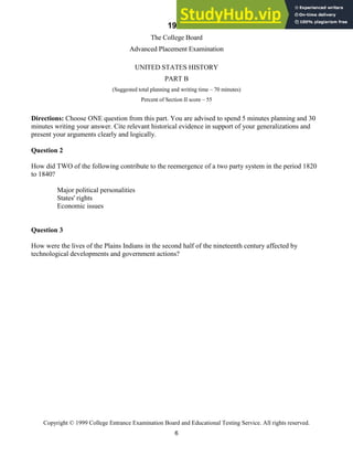 AP United States History 1999 Free-Response Questions.pdf
