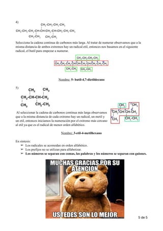 Apunte AlcanosPARA 6TO AÑO ESCUELA SECUNDARIA | PDF