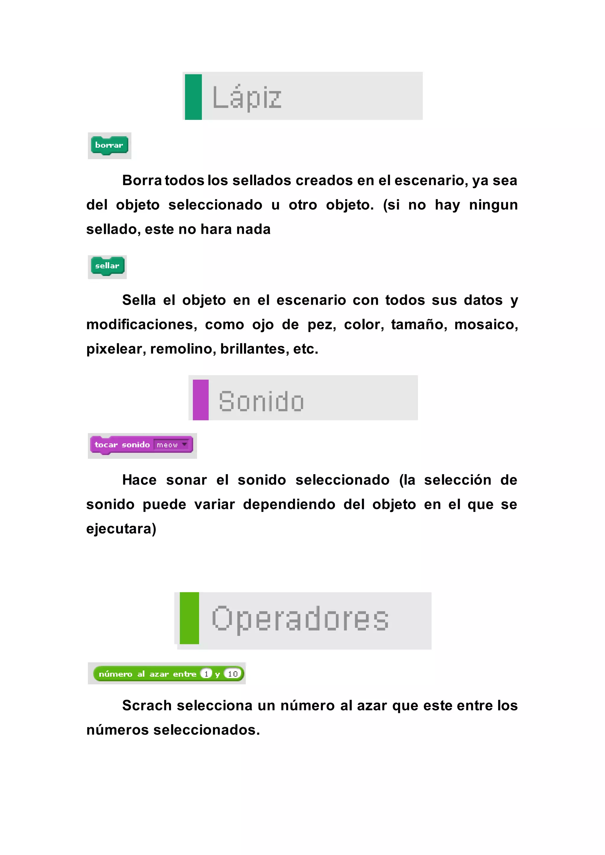 Apunte de instrucciones de scratch | DOCX