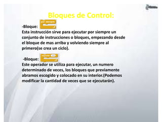 Apunte de instrucciones vistas en scratch | PPTX