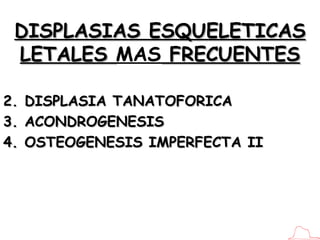 Displasias esqueléticas. APUNTE | PPT