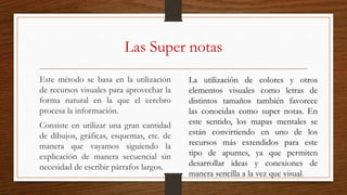Apuntes de clase o toma de notas | PPTX