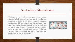 Apuntes de clase o toma de notas | PPTX