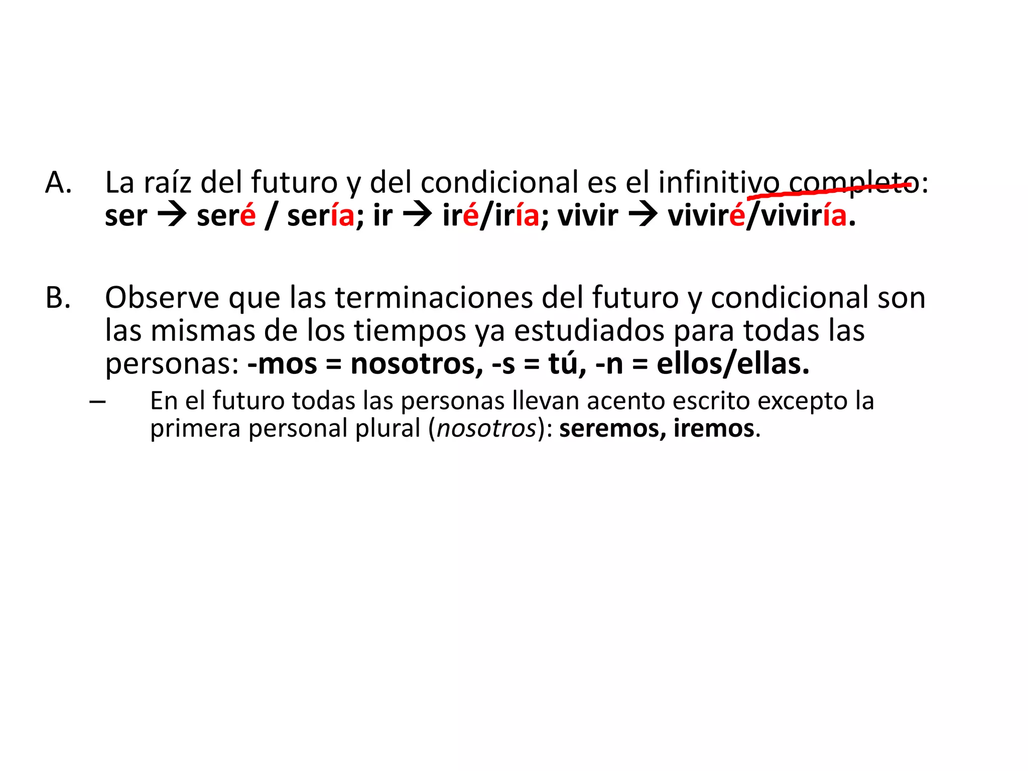 Apuntes el futuro y el condicional | PPT