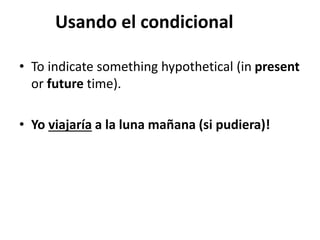 Apuntes el futuro y el condicional | PPT