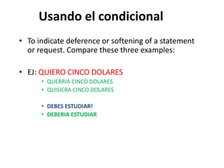 Apuntes el futuro y el condicional | PPT