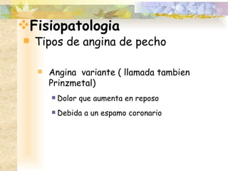Angina de pecho | PPT