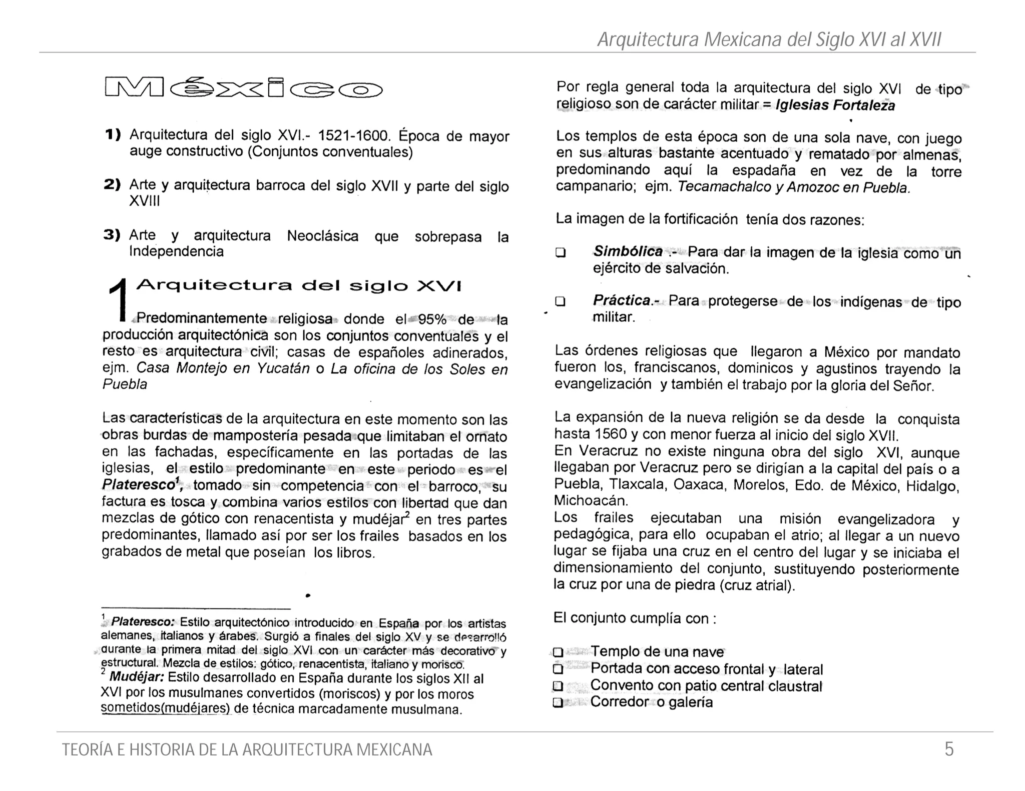 Apuntes historia de la arquitectura mexicana (s | PPT