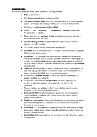 Apuntes metales | PDF