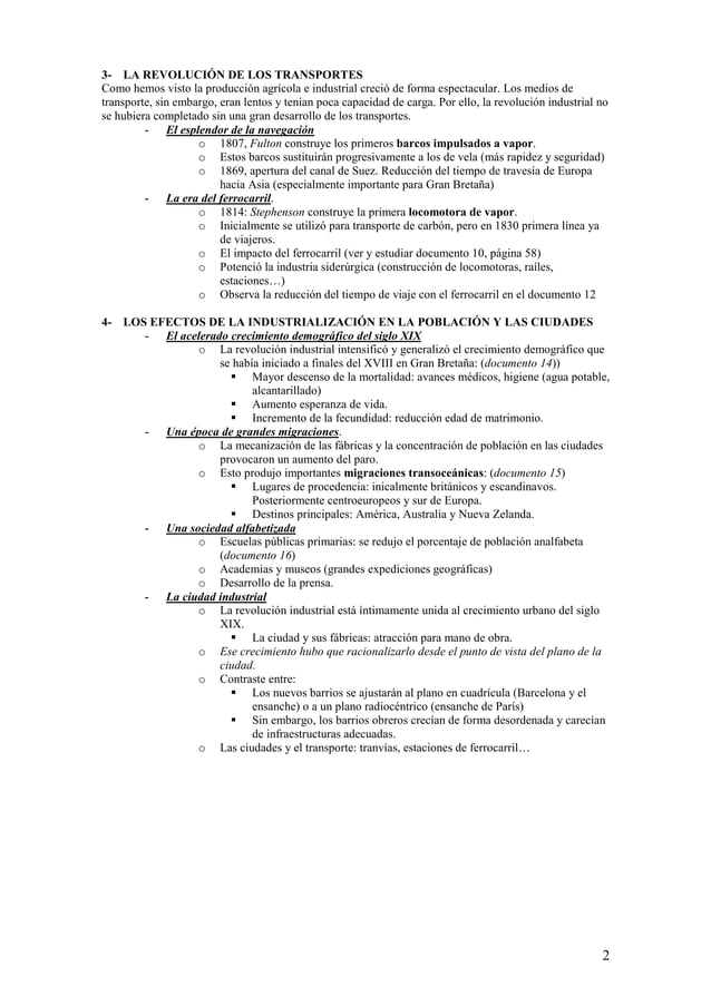 Apuntes revolucion industrial y movimiento obrero | PDF