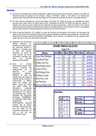 Apuntes y ejercicios sobre calc | PDF