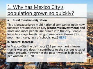 Ap urban growth mexico | PPTX