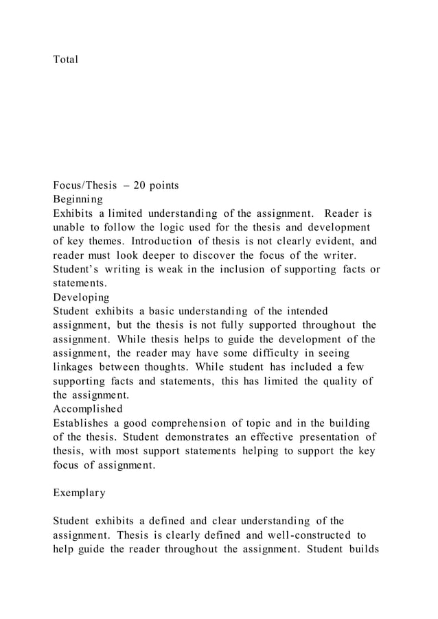 Apus assignment rubric lower level undergraduate 300 400 courses | DOCX