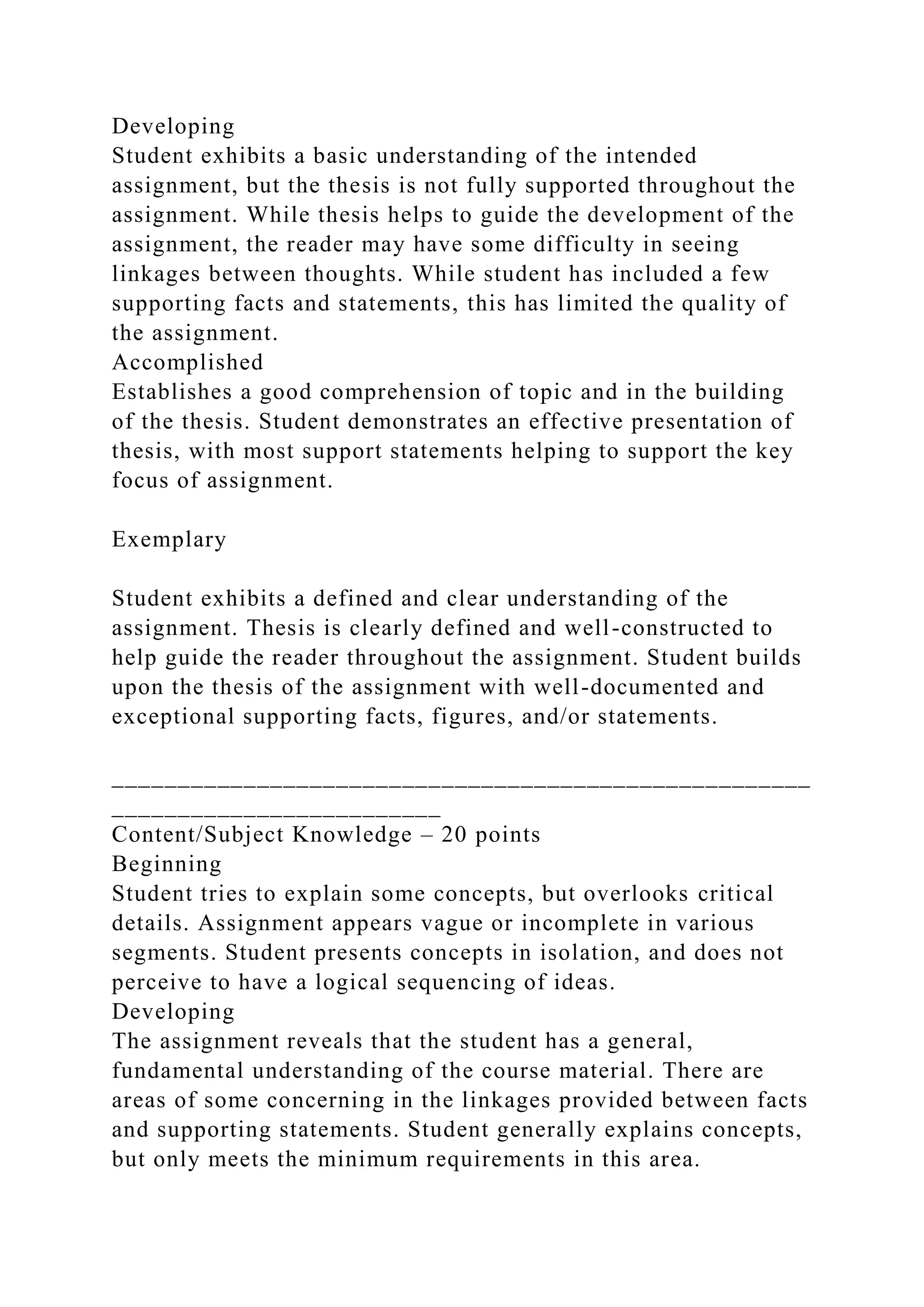 APUS Assignment Rubric Lower Level Undergraduate 300-400 Courses.docx