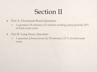 APUSH Exam | PPTX | Standardized Testing | Educational Assessment