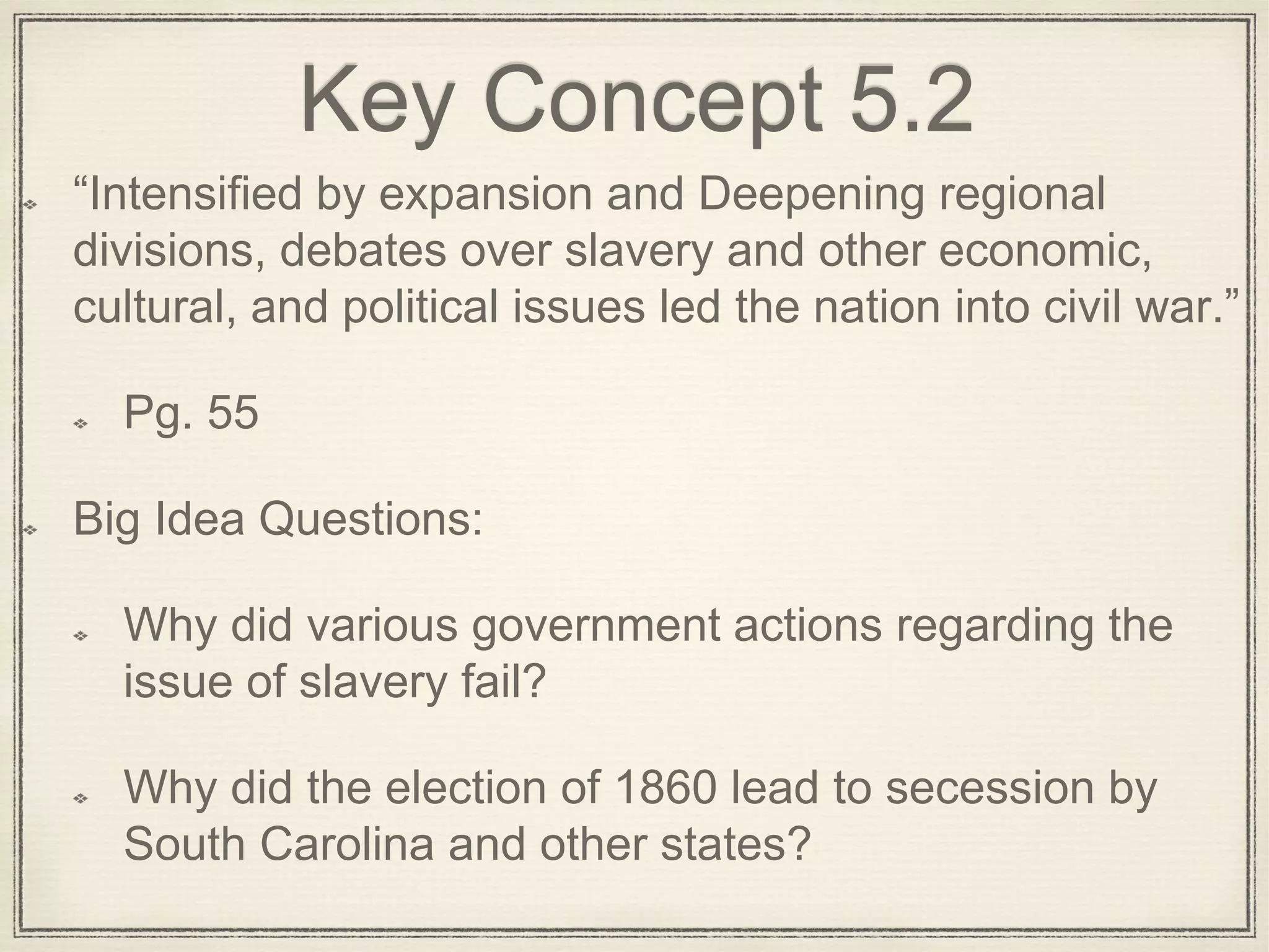 Apush review-key-concept-5.2-revised-most-up-to-date-version- | PPTX