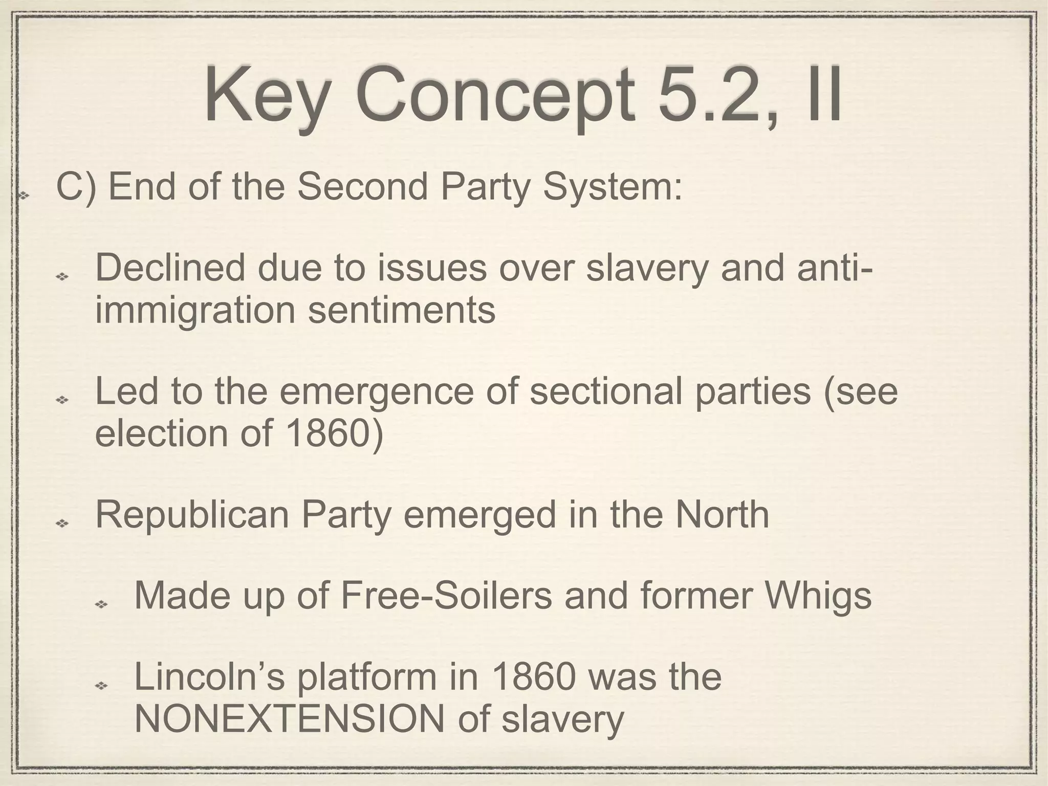 Apush review-key-concept-5.2-revised-most-up-to-date-version- | PPTX