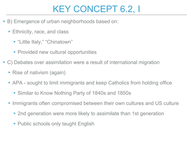 Apush review-key-concept-6.2-revised-edition | PPTX