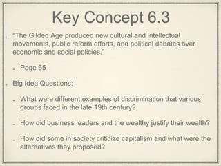 Apush review-key-concept-6.3-revised-2015 | PPTX
