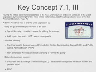 Apush review-key-concept-7.1-revised-edition | PPT